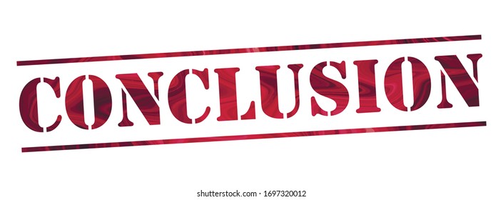 Vektor Stok Conclusion Vector Stamp White Isolated (Tanpa Royalti ...