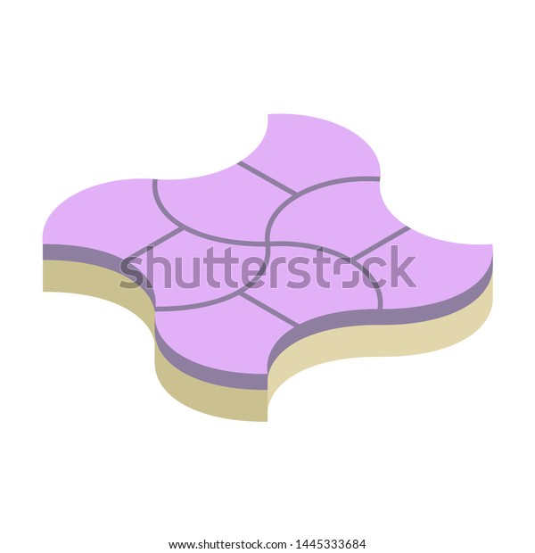Concrete Paver Block Pavement Floor Brick Stock Vector (Royalty Free ...