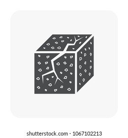 Concrete Strength Testing Equipment Icon On Stock Vector (Royalty Free ...