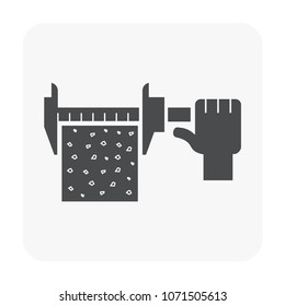 Concrete Strength Testing Icon Outline Black Stock Vector (Royalty Free ...