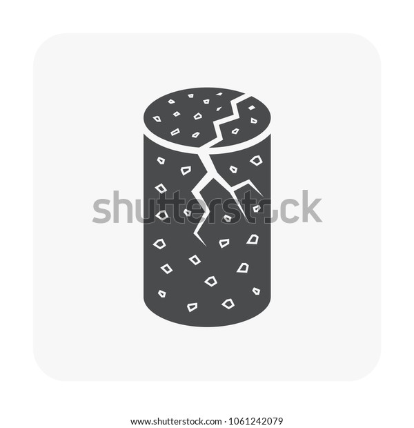 Concrete Strength Testing Equipment Icon On Stock Vector (Royalty Free ...