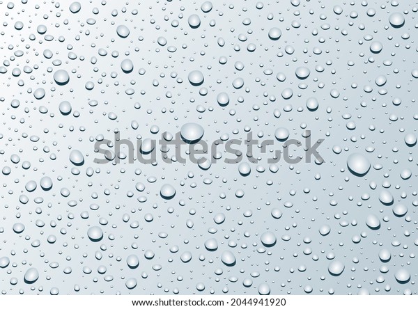 Condensation On Window Glass Water Drop Stock Vector (Royalty Free ...