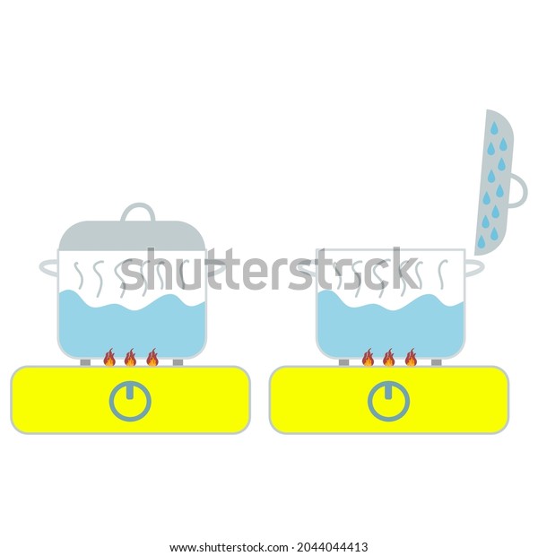 Condentation Gas Changes Liquid Stock Vector (Royalty Free) 2044044413 ...