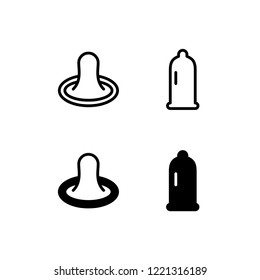 Condom Icon Logo Vector Symbol Stock Vector (Royalty Free) 1221316189 ...