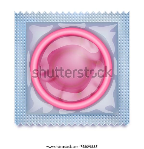 Condom Isolated On White Background Latex Condom Over White Ir