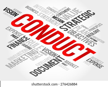 Conduct Word Cloud Business Concept Stock Vector (Royalty Free ...