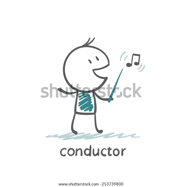 Conductor Stick Note Illustrator Stock Vector (Royalty Free) 253739800 ...