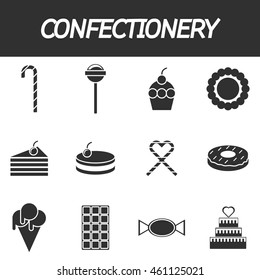 Confectionery Icon Set Stock Vector (Royalty Free) 461125021 | Shutterstock