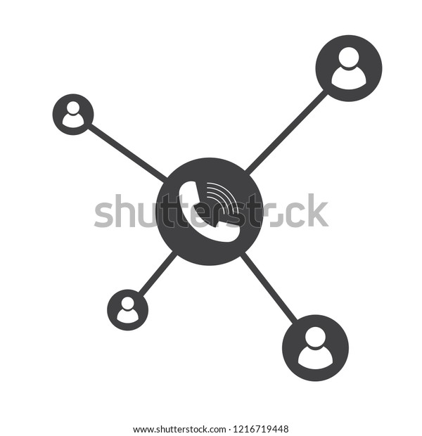 Conference Call Icon Stock Vector (Royalty Free) 1216719448 | Shutterstock