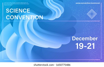 Conference Design Template Science Convention Business Stock Vector ...