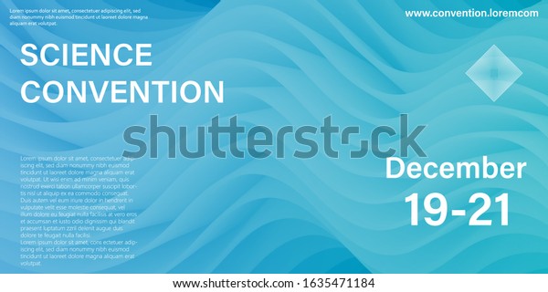 Conference Design Template Science Convention Liquid Stock Vector ...