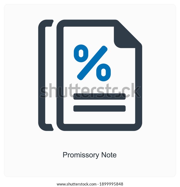 Confession Promissory Note Icon Concept Stock Vector (Royalty Free ...