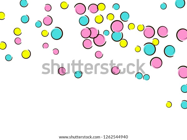 Confetti Background Comic Pop Art Polka Stock Vector (Royalty Free ...