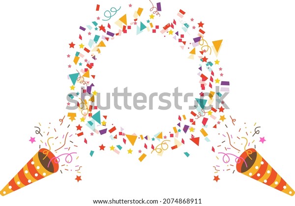 Confetti Background Copy Space Confetti Burst Stock Vector (Royalty ...