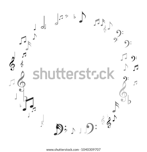 Confetti Border Vector Music Icons Jazz: เวกเตอร์สต็อก (ปลอดค่า ...