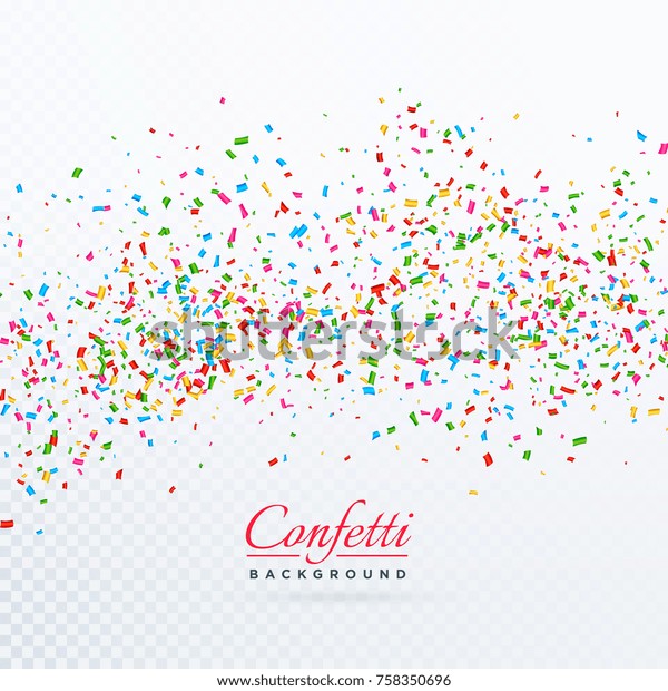 Confetti Burst Background Template Design Stock Vector (Royalty Free ...