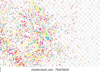 Confetti Random Blow Celebration Background Template Stock Vector ...