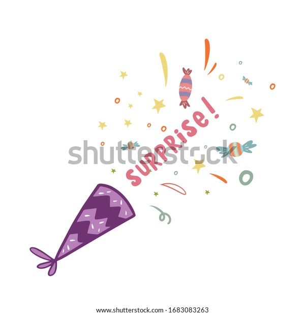 Confetti Vector Color Sketch Confetti Figure Stock Vector (Royalty Free ...