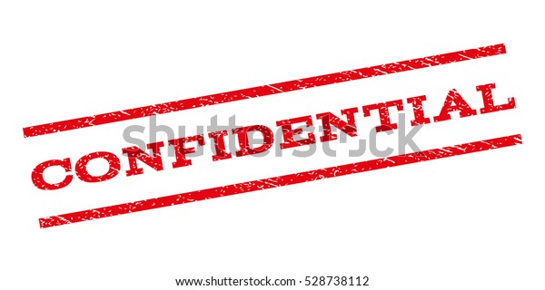 Confidential Watermark Stamp Text Caption Between Stock Vector (Royalty ...