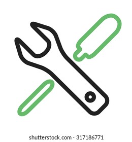 Configuration Order Layout Icon Vector Image: vector de stock (libre de ...