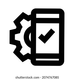 Configured Bold Outline Vector Icons That Stock Vector (Royalty Free ...