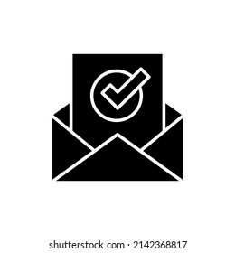 Confirm Email Icon Vector Logotype Stock Vector (Royalty Free ...