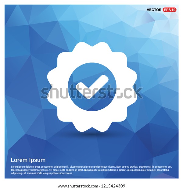 Confirm Icon Free Vector Icon Stock Vector (Royalty Free) 1215424309 ...