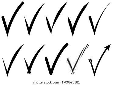 Confirmation Tick On White Background Stock Vector (Royalty Free ...