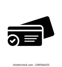 Confirmed Payment Accepted Icon Black Vector Stock Vector (Royalty Free ...