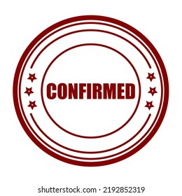 Confirmed Red Stamp Vector Illustration Stock Vector (Royalty Free ...