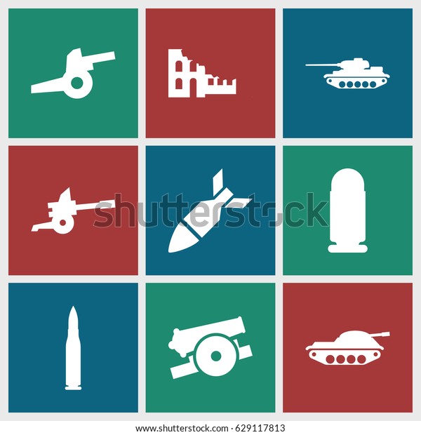 Conflict Icons Set Set 9 Conflict Stock Vector (Royalty Free) 629117813 ...