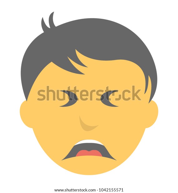 Confounded Smiley Face Confused Emoji Stock Vector (Royalty Free ...