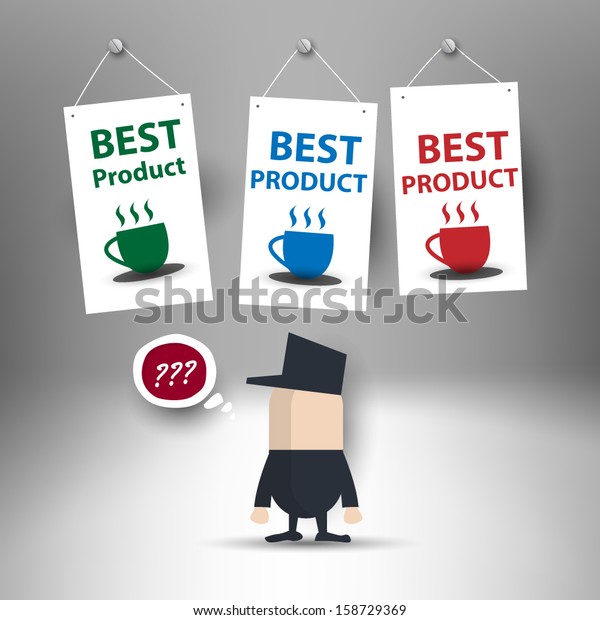 Confused Between Many Advertising Stock Vector (Royalty Free) 158729369 ...