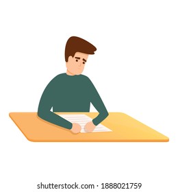 180 Children taking test in school Stock Illustrations, Images ...
