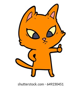 Sticker Confused Cartoon Cat Stock Vector (Royalty Free) 1313810930
