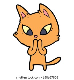 Confused Cartoon Cat Stock Vector (Royalty Free) 650637808 | Shutterstock