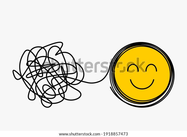 Confused Concept Chaos Thoughts Idea Enlightenment Stock Vector ...