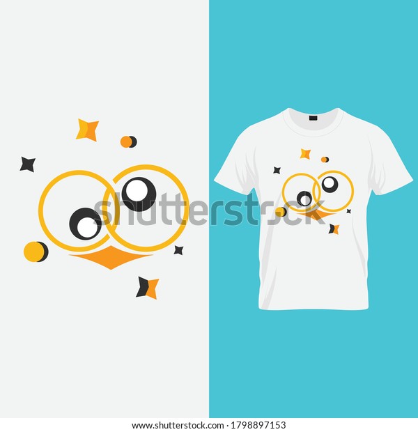 Confused Owl Graphic Vector Illustration Cute Stock Vector (Royalty ...