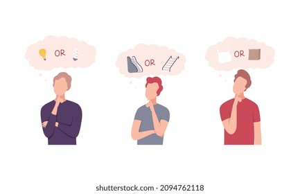 135 Confused between two choices Stock Vectors, Images & Vector Art ...