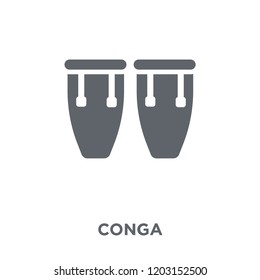 Conga Icon Conga Design Concept Collection Stock Vector (Royalty Free ...