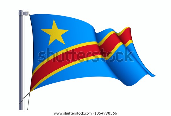 Symbole d'état du drapeau du Congo : image vectorielle de stock (libre ...