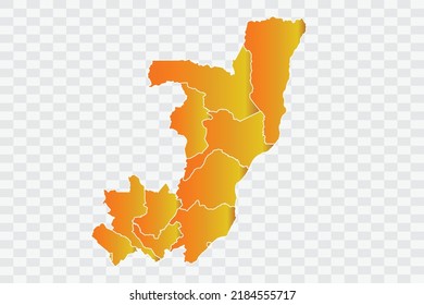 Congo Map Gold Dust Color On Stock Vector (Royalty Free) 2184555717 ...