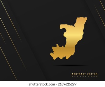 Congo Map Gold Gradient Style Vector Stock Vector (Royalty Free ...