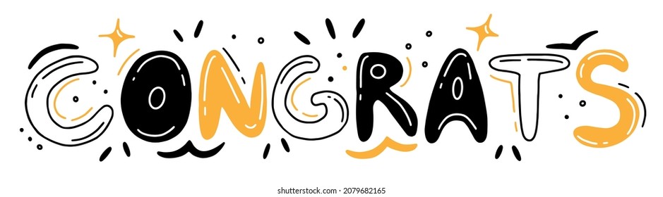 2,348 Doodle congrats Images, Stock Photos & Vectors | Shutterstock
