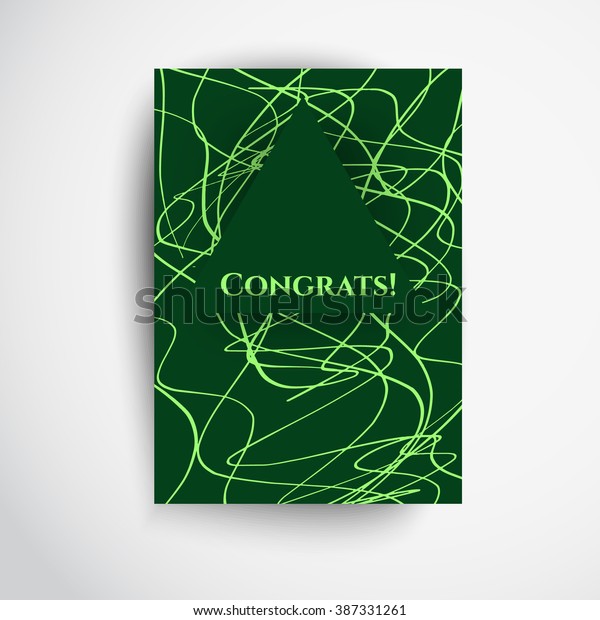 Congrats Illustration Hand Drawn Abstract Texture Stock Vector (Royalty ...