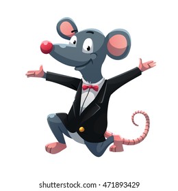 Congrats Rat Vector Art Illustration Stock Vector (Royalty Free ...
