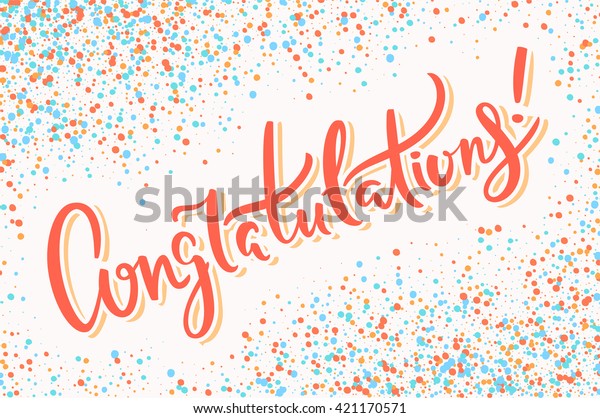 Congratulations Banner Stock Vector (Royalty Free) 421170571 | Shutterstock