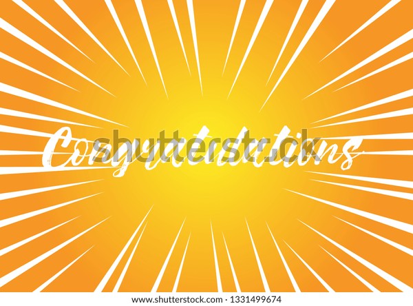 Congratulations Beautiful Greeting Card Background Banner Stock Vector ...