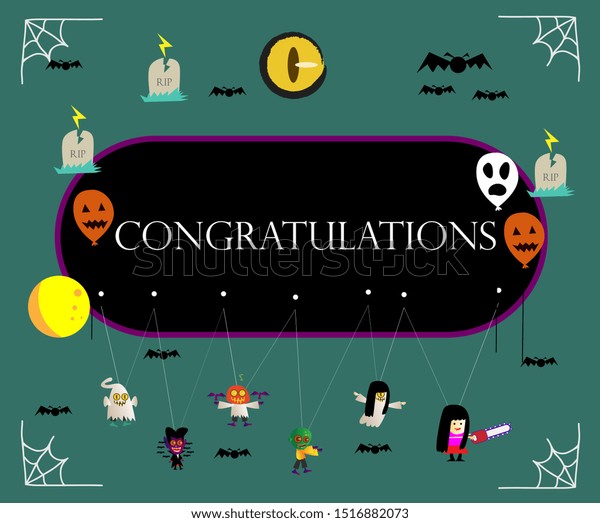 Congratulations Beautiful Greeting Card Background Banner Stock Vector ...