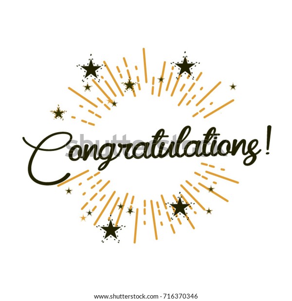 Congratulations, Beautiful greeting card poster